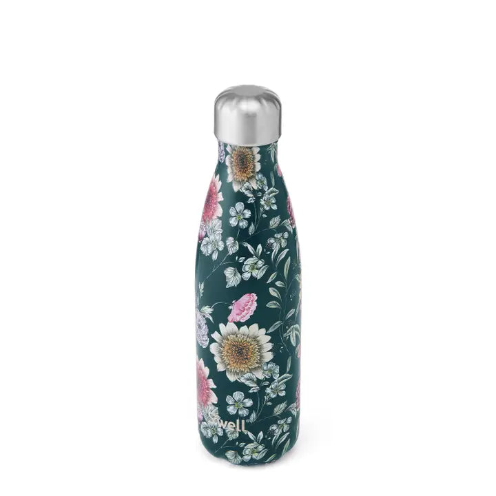Stainless Steel Water Bottle, Midnight Botanical – AKAR Design