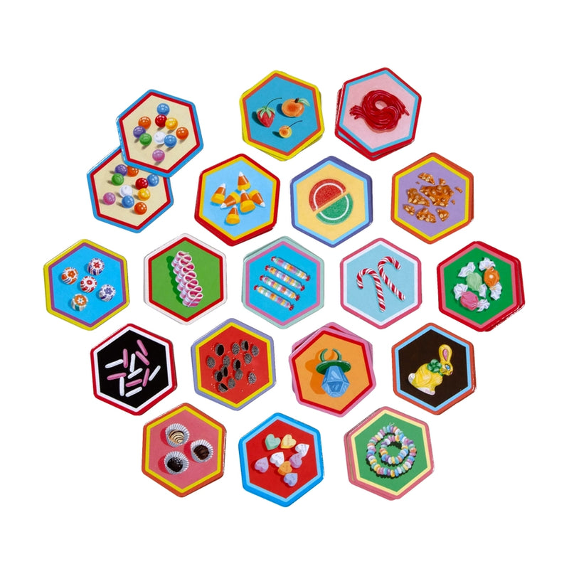 Candy Little Hexagon Memory & Matching Game – AKAR Design