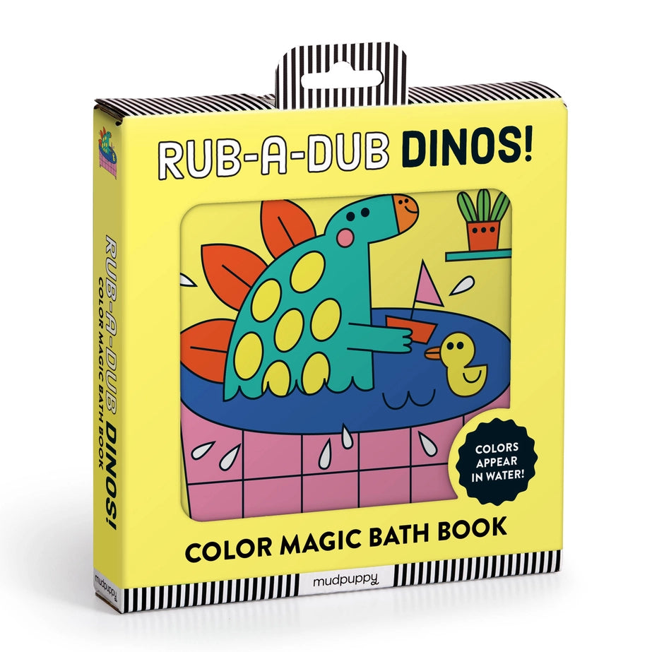 Chronicle Books, Rub-A-Dub Dinos! Color Magic Bath Book – AKAR Design