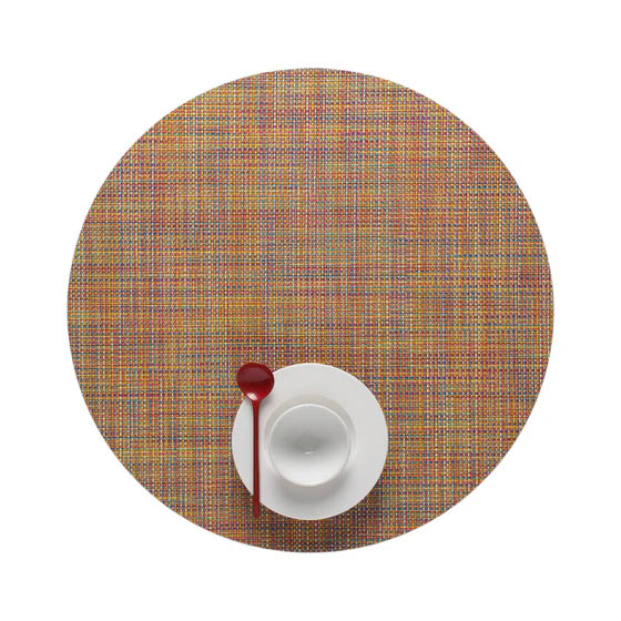 Chilewich, Mini Basketweave Round Placemat - Confetti – AKAR Design