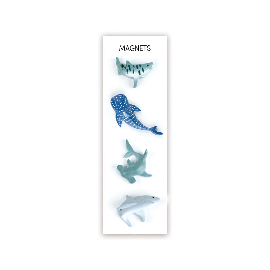 Three by Three, Colorful Shark Magnets, set of 4 – AKAR Design